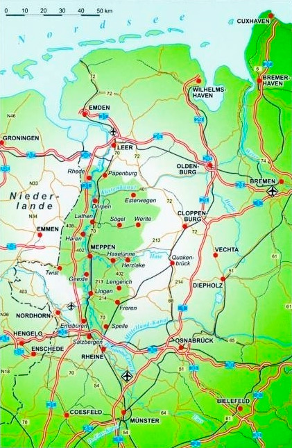 Landkreis Emsland - Infrastruktur - Wirtschaft und Struktur
