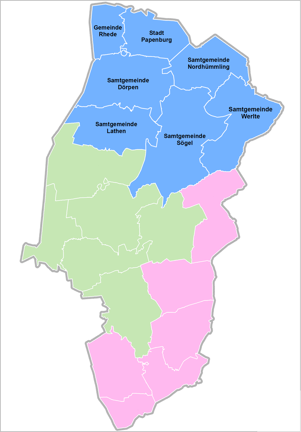 Landkreis Emsland - Ausbaugebiet Nord - 1. Projektphase - Breitband - Infrastruktur - Wirtschaft ...