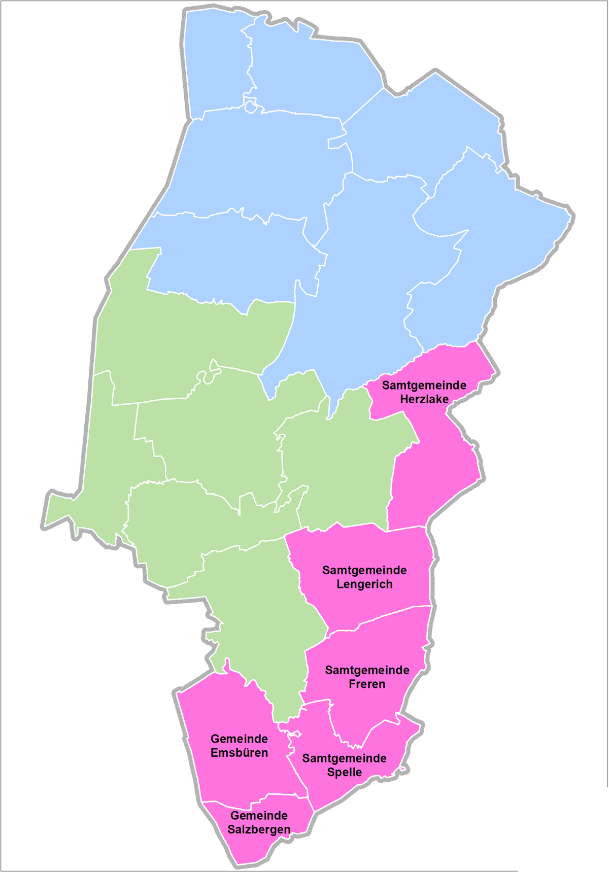 Landkreis Emsland - Ausbaugebiet Süd - 1. Projektphase - Breitband - Infrastruktur - Wirtschaft ...